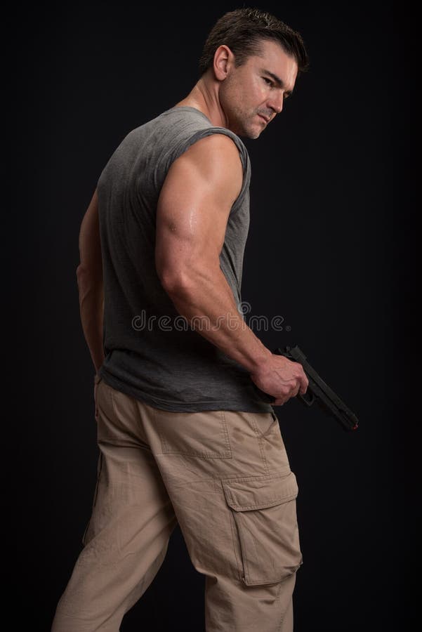 The Man Poses for the Camera Stock Photo - Image of attractive, divine ...