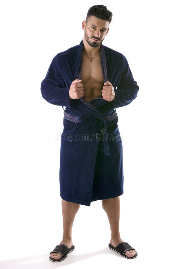 A Man Posing in a Robe stock image. Image of attire - 300133577