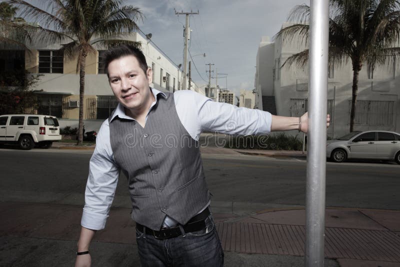 Man Reaching Down Towards The Camera Stock Photo - Image of building ...