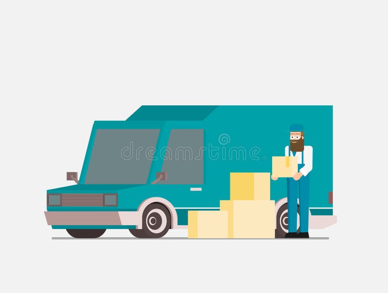 Van Workman Stock Illustrations – 196 Van Workman Stock Illustrations ...