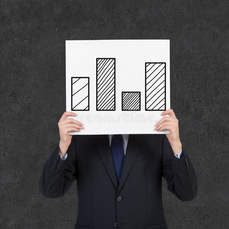 Man with poster stock photo. Image of brainstorming, businessman - 47944038