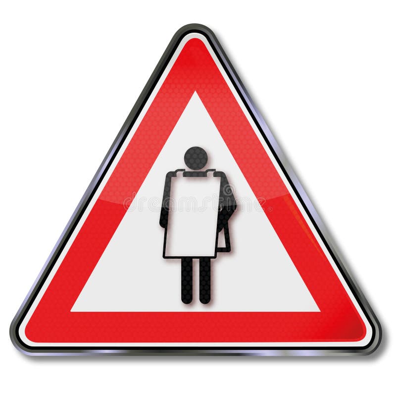 Man and Poster in Front of the Body Stock Vector - Illustration of ...