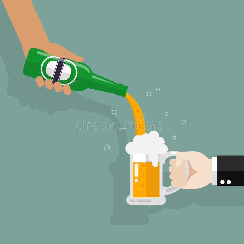 Pouring Beer Stock Illustrations – 6,562 Pouring Beer Stock ...