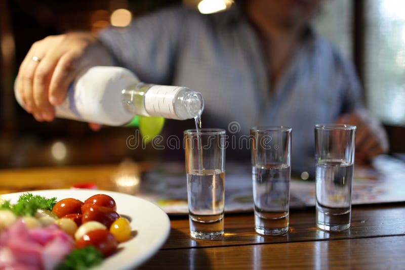 Pouring Vodka Into Cocktails Stock Photo - Image of healthy, beverages ...