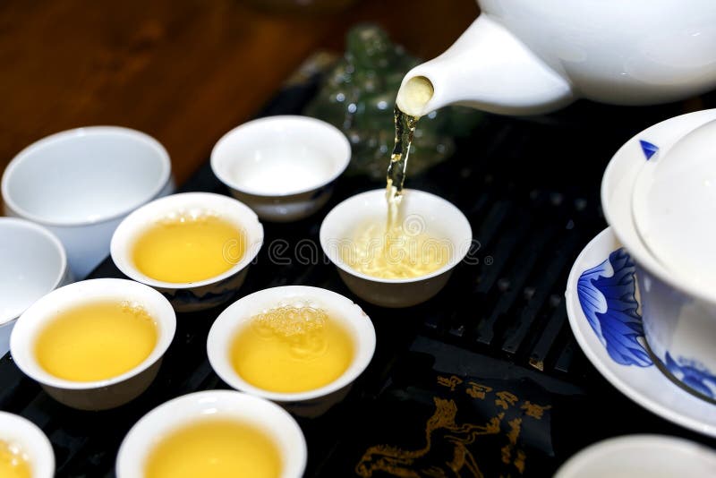 A Man Pours Tea during a Tea Ceremony Stock Photo - Image of ceremony ...