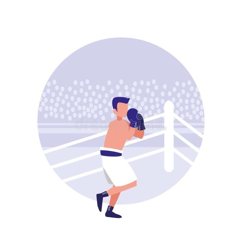 Men Practicing Boxing Avatar Character Stock Vector - Illustration of ...