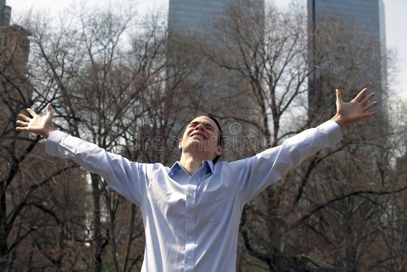 Man in praise stock photo. Image of praise, american, worship - 9850618