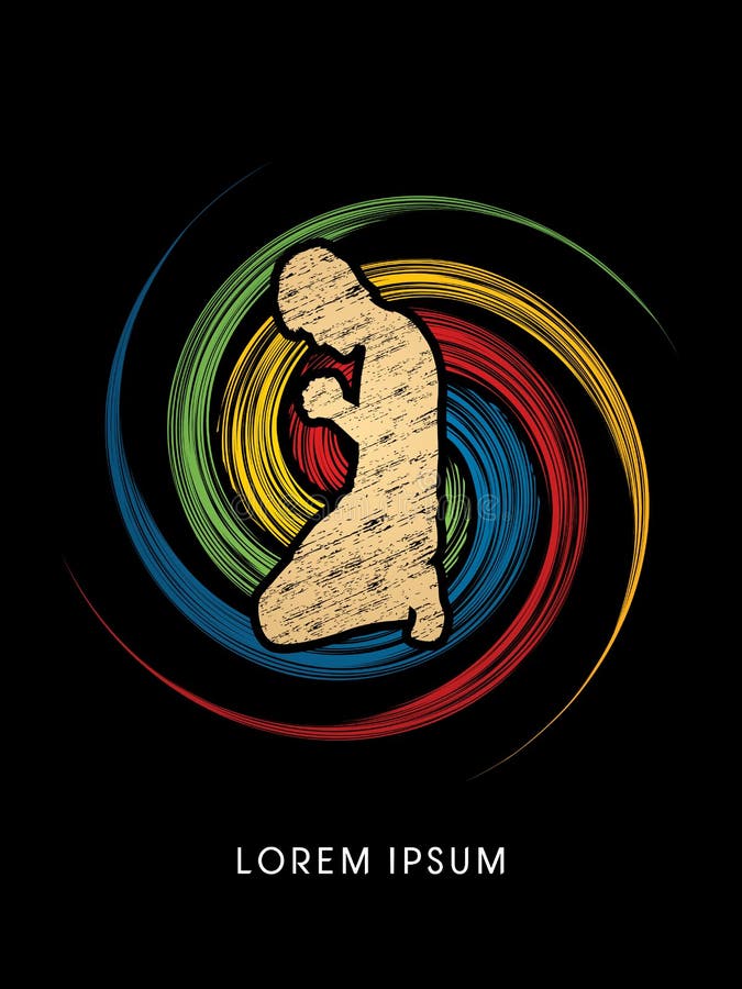 Man Prayer Silhouette Stock Illustrations – 7,962 Man Prayer Silhouette ...