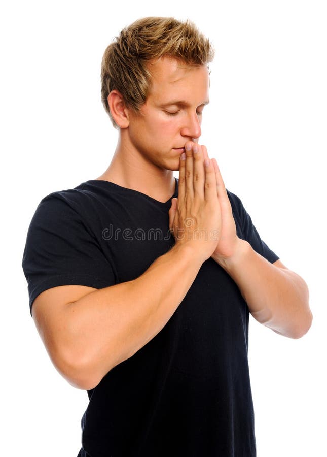 Man praying stock photo. Image of religion, spiritual - 14200366