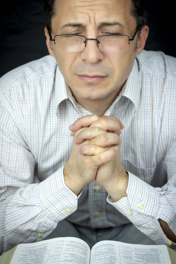 Man praying stock image. Image of face, male, christianity - 47242733