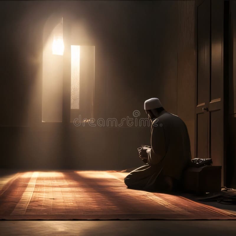 Muslim Prayer Alone Stock Illustrations – 525 Muslim Prayer Alone Stock ...