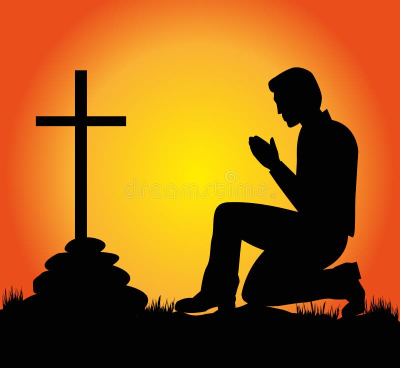 Man Praying Clipart