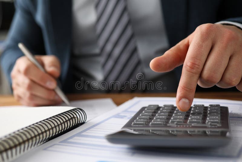 Man in Presentable Suit in Office Stock Image - Image of deal, closeup ...