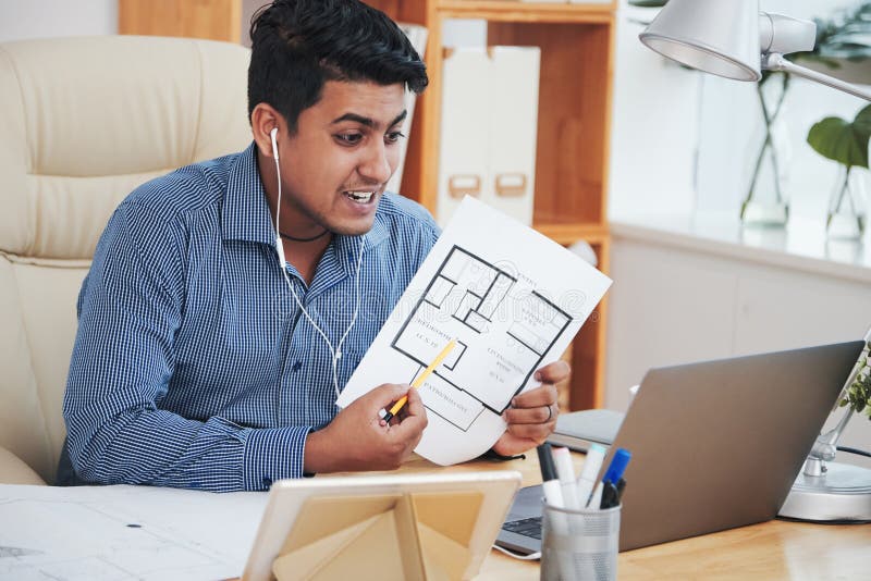 Man Presenting Project on Conference Stock Photo - Image of plan ...