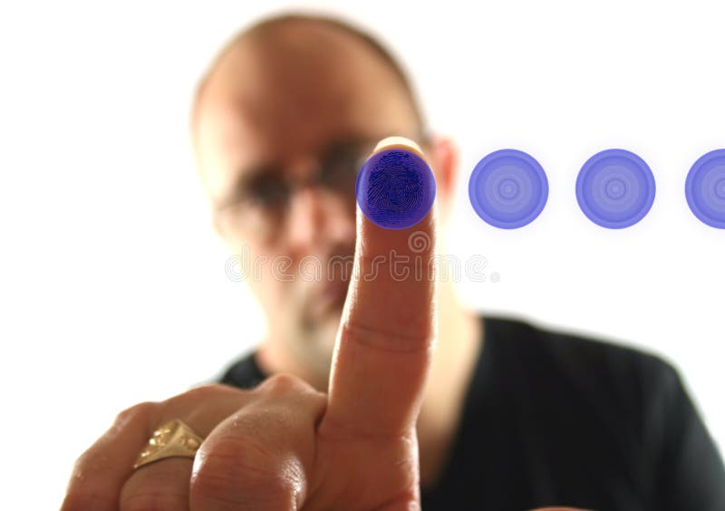Press the Button stock photo. Image of identification - 2441726