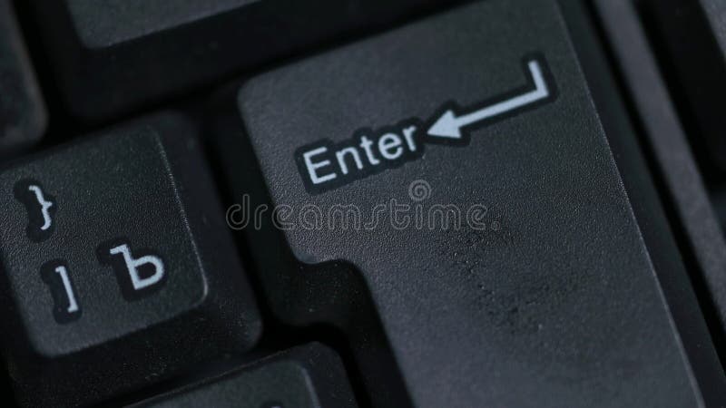 The Man Pressing the Enter Key Stock Footage - Video of human, male ...