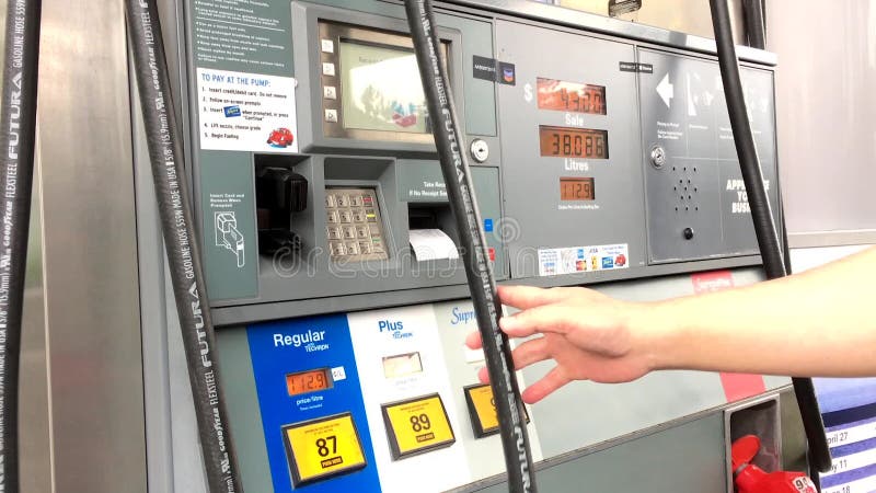 Chevron the Gas Station Where the Car is Refueled Refueling Process ...