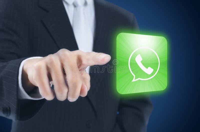 Man Pressing Touchscreen Button Stock Image - Image of cooperation ...