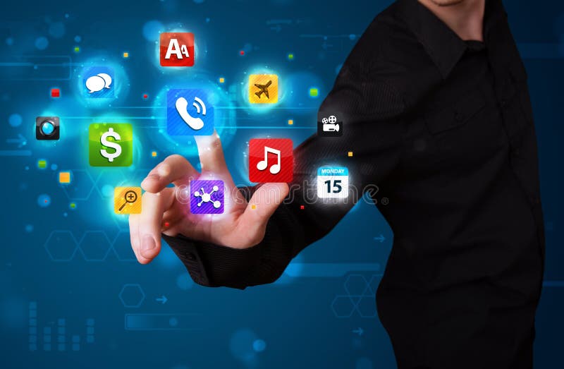 Hi-tech buttons stock vector. Illustration of navigation - 58393720