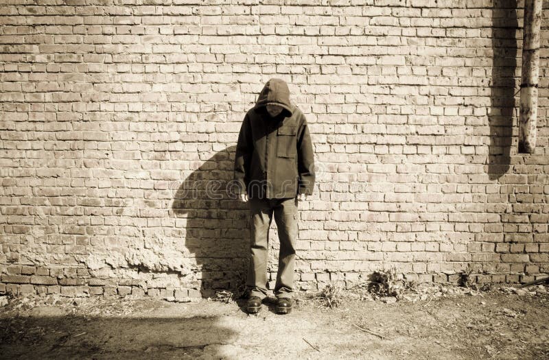 Man in problem stock image. Image of dirty, shoes, male - 4857295