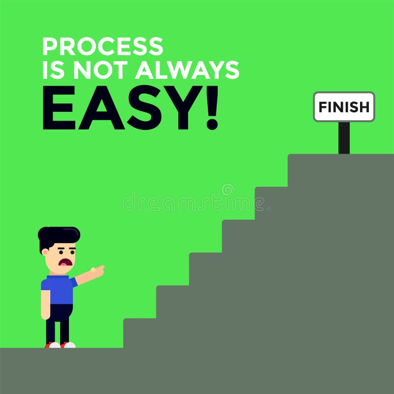 Illustration Vector Graphic of Man in Process Stock Vector ...