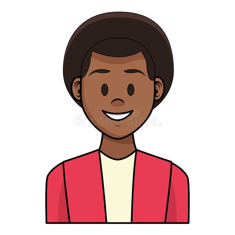 Man profile cartoon stock vector. Illustration of active - 135443489