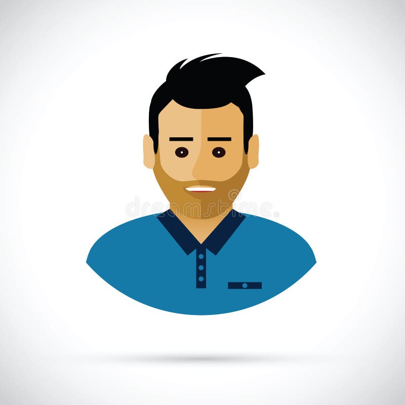 Man Profile Cartoon Illustration Stock Vector - Illustration of face ...