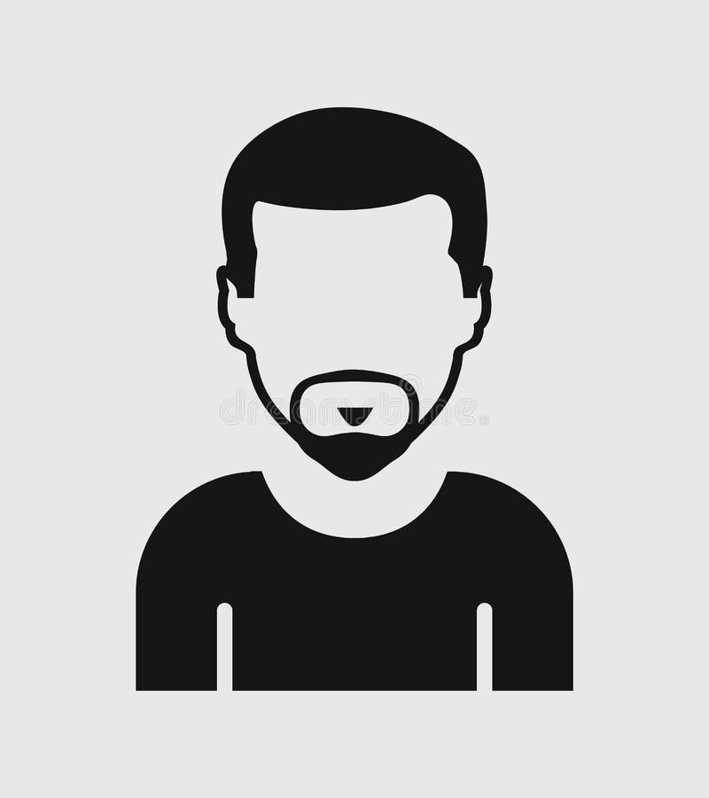 Man profile Icon stock vector. Illustration of community - 178488951
