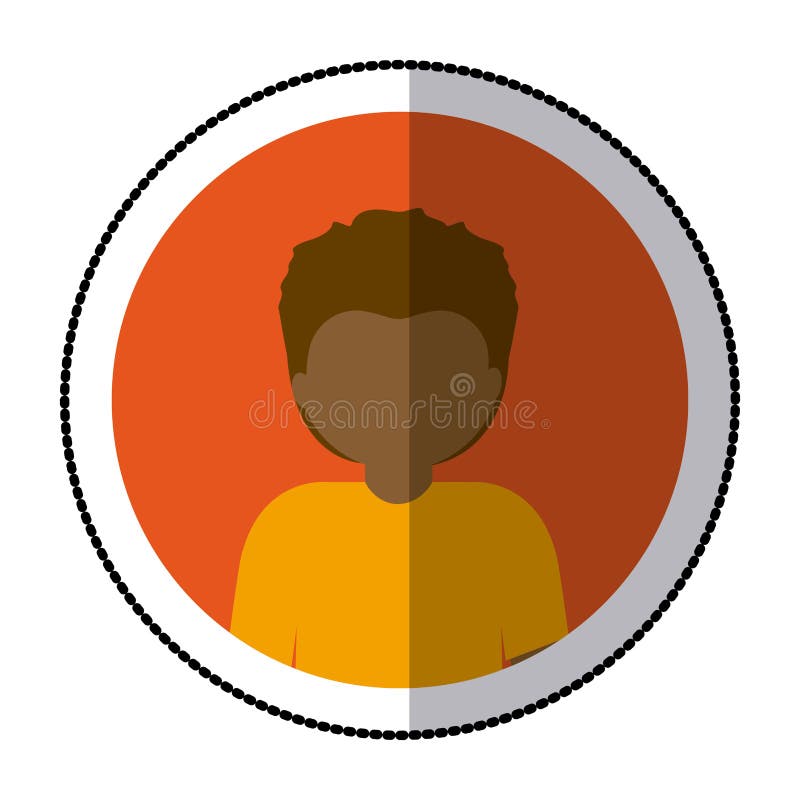 Man profile pictogram stock vector. Illustration of face - 84589726