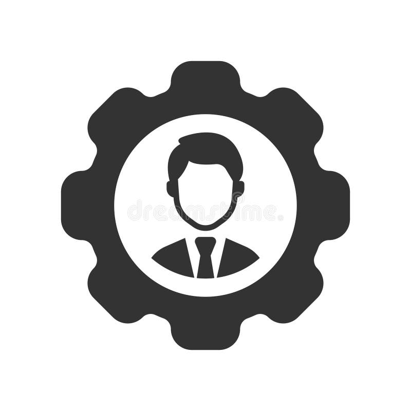Man , profile setting icon stock vector. Illustration of icon - 220105997