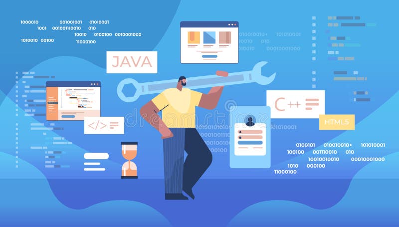 Software Engineer Java Cartoon Stock Illustrations – 164 Software ...