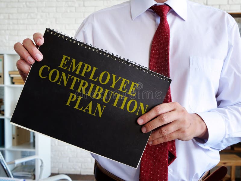 Employee Contribution Plan is Shown on the Conceptual Business Photo ...