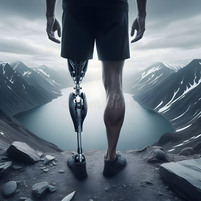 Man with prosthetic leg stock image. Image of sports - 319036221
