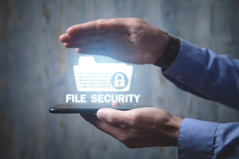 File Security Data Details Facts Information Media Concept Stock Photo ...