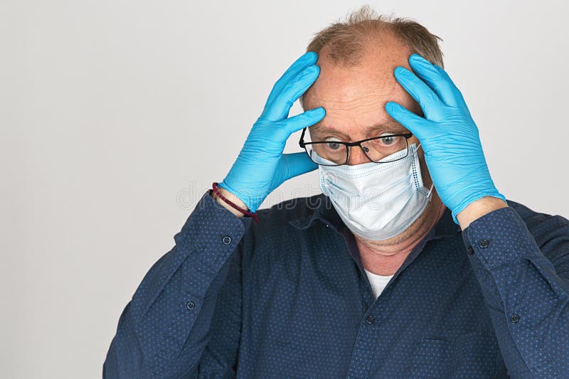 Man protecting himself stock image. Image of glasses - 190819451