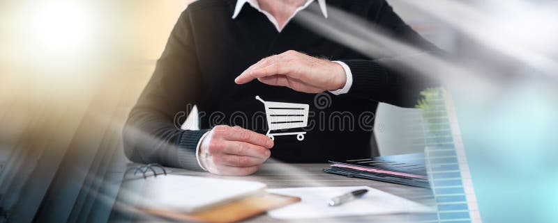 Concept of Secure Purchase; Multiple Exposure Stock Photo - Image of ...