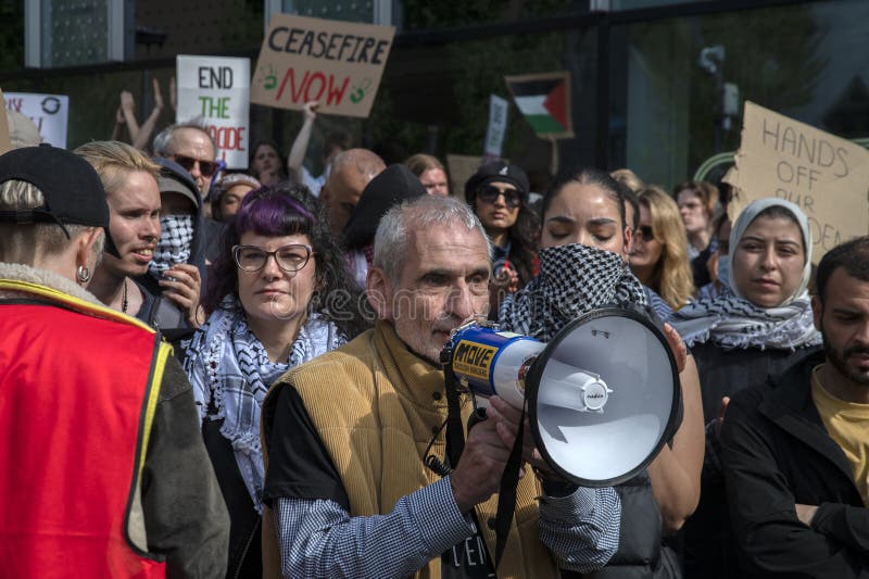 Man Protesting in the Crowd at the Student Demonstration Free ...