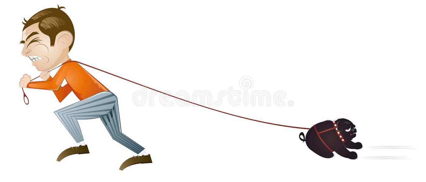 Cartoon Man Pulling Stock Illustrations – 2,162 Cartoon Man Pulling ...