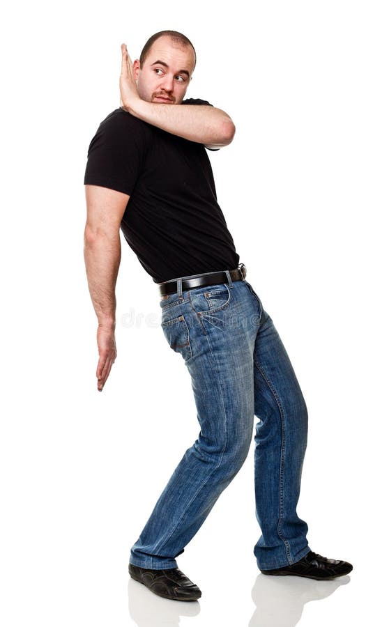 Man in push position stock photo. Image of white, businessman - 66082114