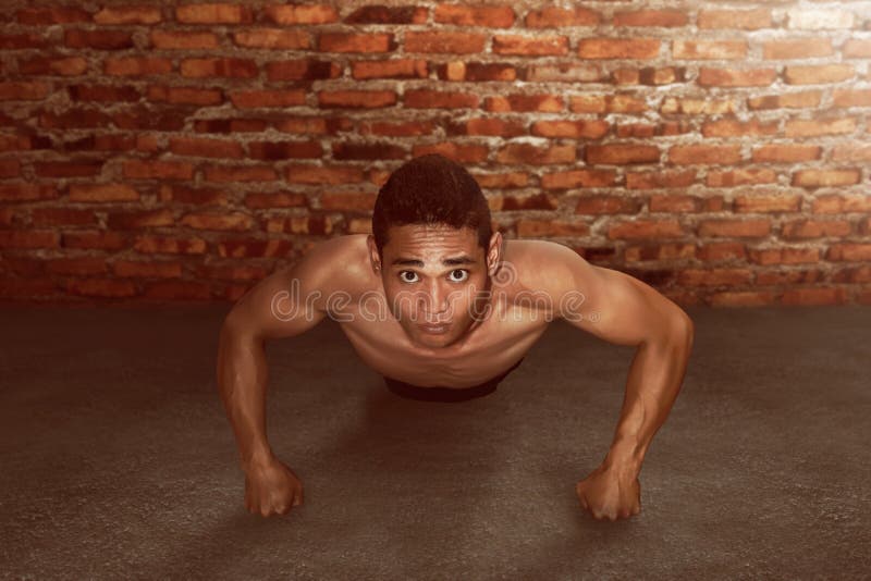 Man push up stock photo. Image of person, healthy, strong - 81358824