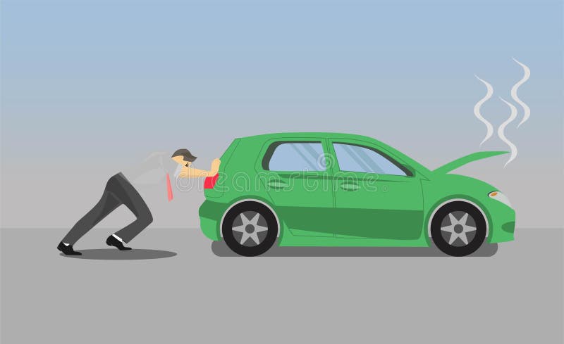 Pushing Car Stock Illustrations – 444 Pushing Car Stock Illustrations ...