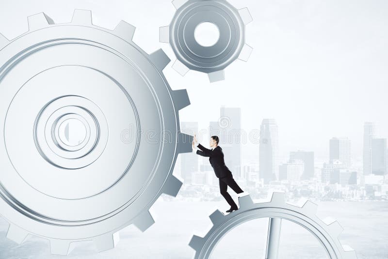 Pushing Cogs Stock Illustrations – 84 Pushing Cogs Stock Illustrations ...
