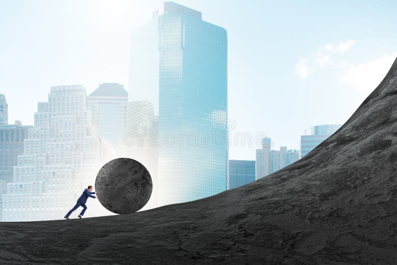 964 Man Pushing Rock Stock Photos - Free & Royalty-Free Stock Photos ...