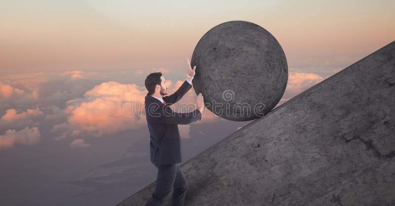 857 Man Pushing Rock Stock Photos - Free & Royalty-Free Stock Photos ...