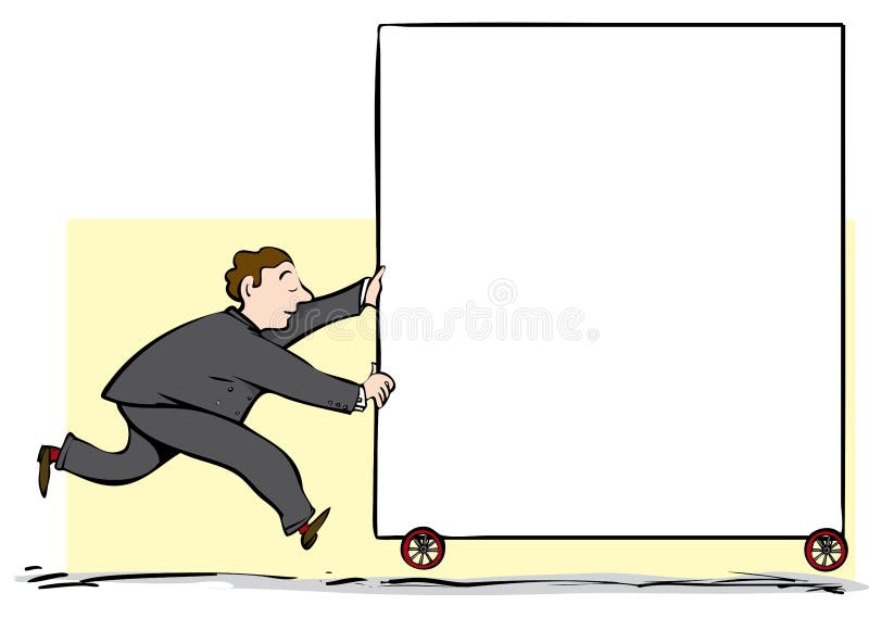 No Pushing Sign Isolated on White Background Stock Vector ...