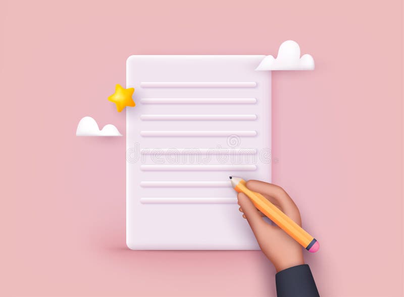 Man Putting Esignature into Legal Document. Contract-document Signing ...