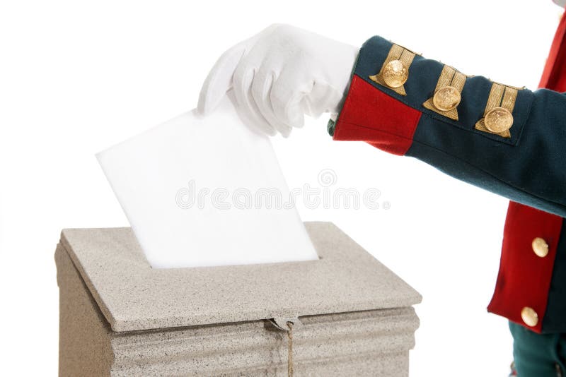 Man Putting Letter in Mailbox Stock Image - Image of hand ...