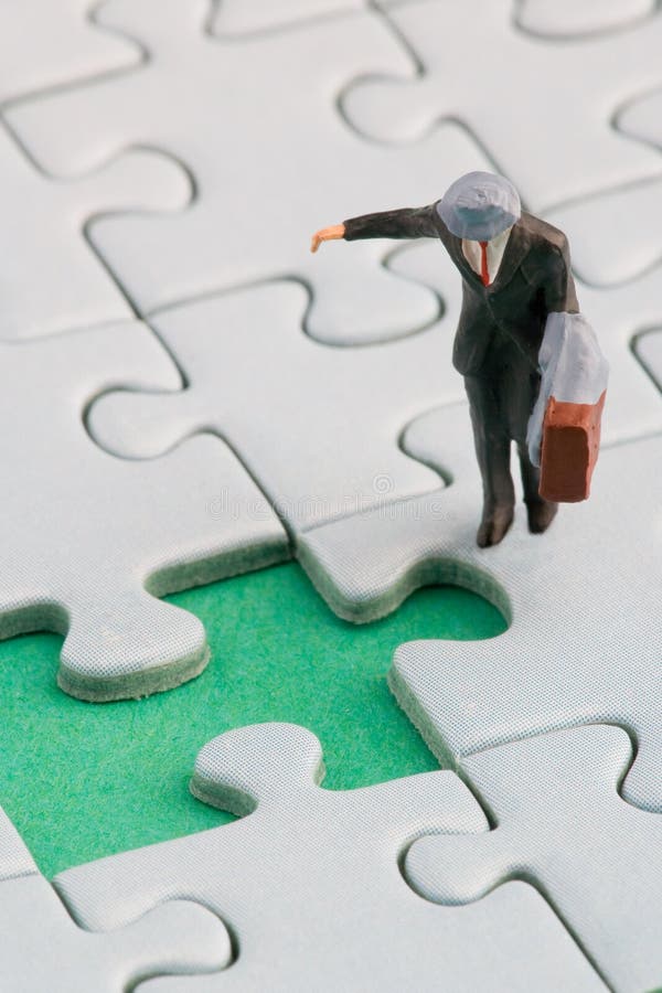 Puzzle-man stock photo. Image of personality, cooperation - 4996174