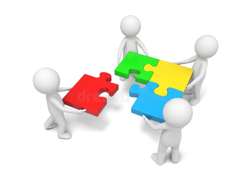 Putting Pieces Together Man 3d Stock Illustrations – 17 Putting Pieces ...