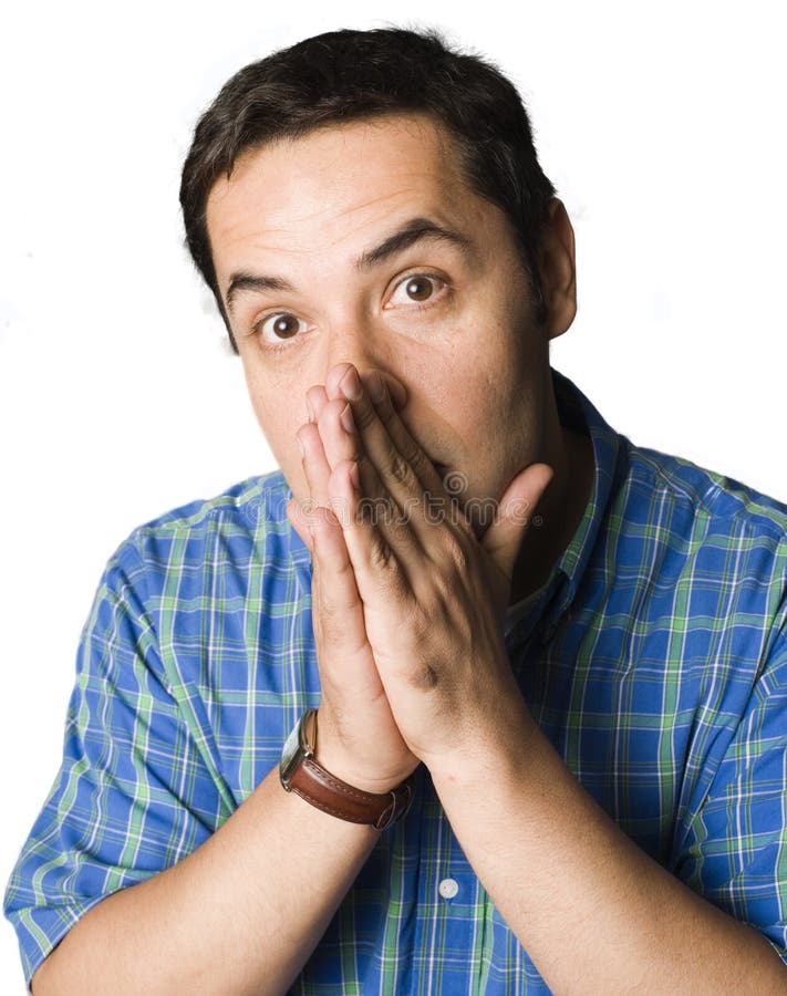 Man with Puzzled Expression Stock Image - Image of alone, individual ...